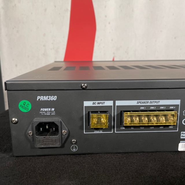 Power Dynamics PRM360 100V 6 Kanal Verstärker mit 4 Zonen und Bluetooth ...
