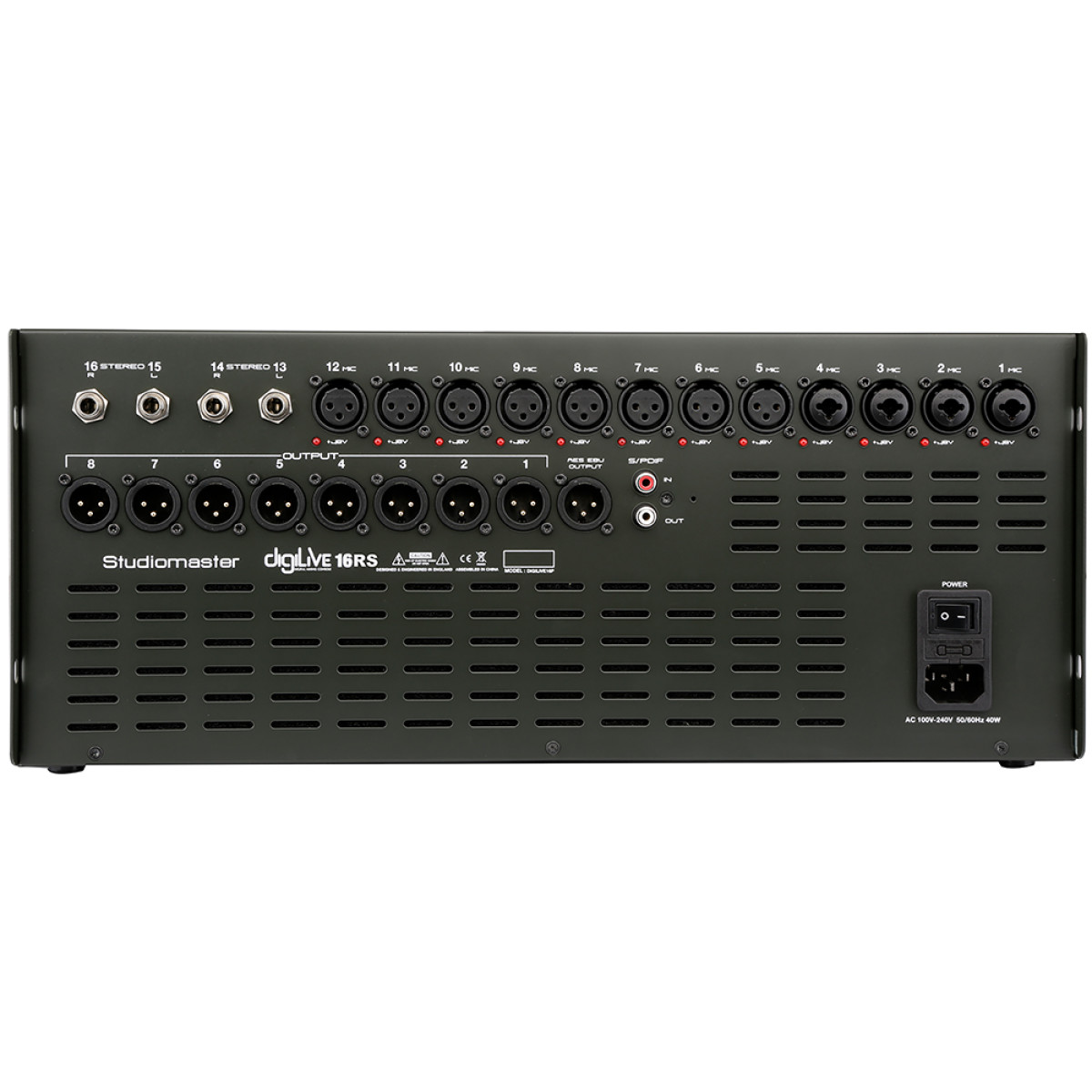Studiomaster DigiLive 16RS digitaler Rack-Mixer 19"
