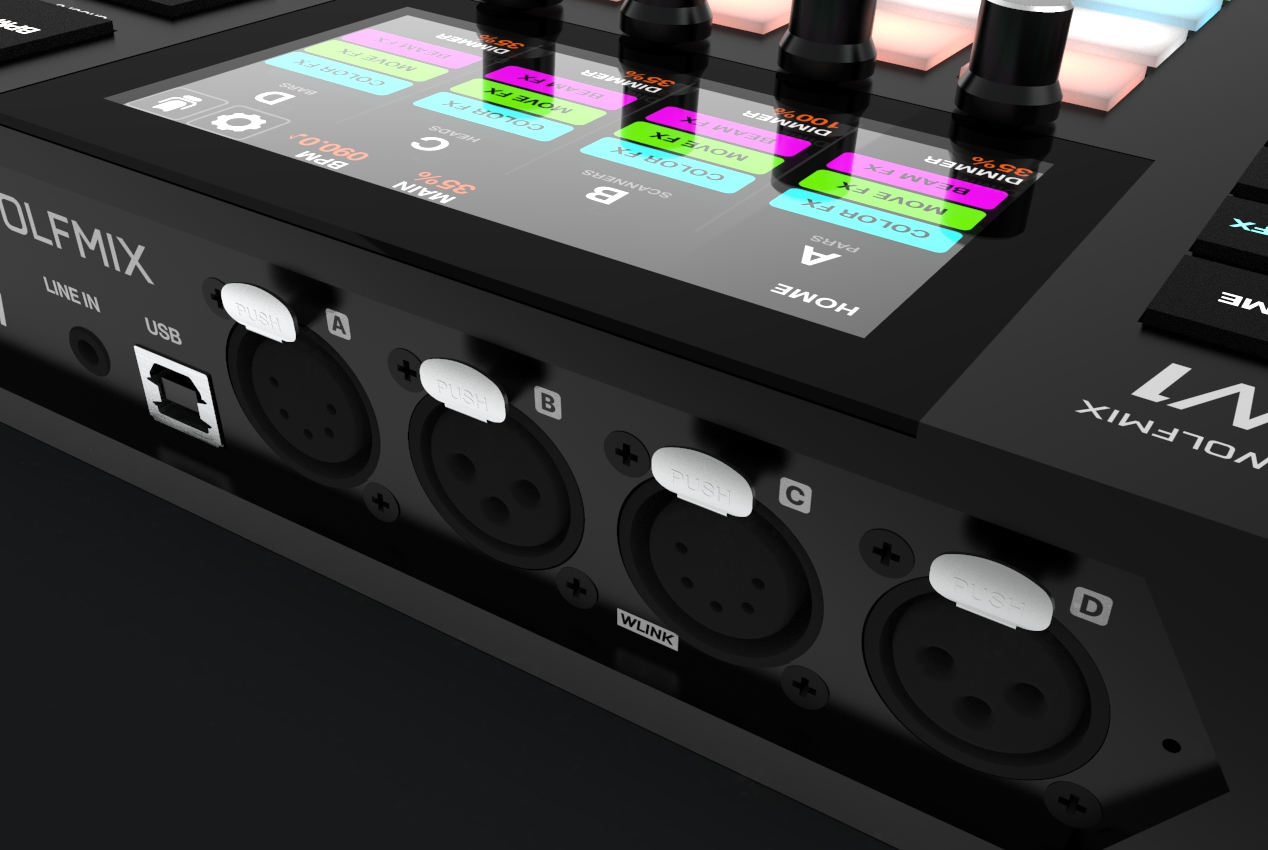 Wolfmix W1 - DMX Lichtcontroller Standalone Wolfmix W1 - DMX Lichtcontroller Standalone | DMX ...