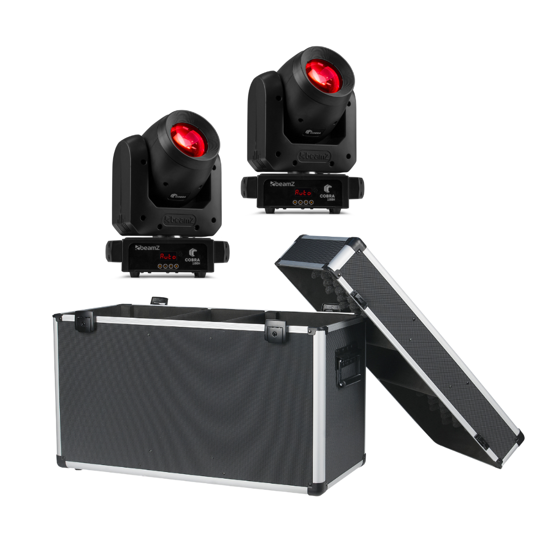 BeamZ Cobra 100H Beam DJ Set - 2 Stück mit Case BeamZ Cobra 100H Beam ...