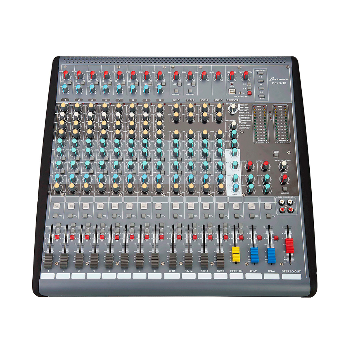 Studiomaster C6XS-16 Mischpult 16-Kanal mit DSP-Effekten Studiomaster ...