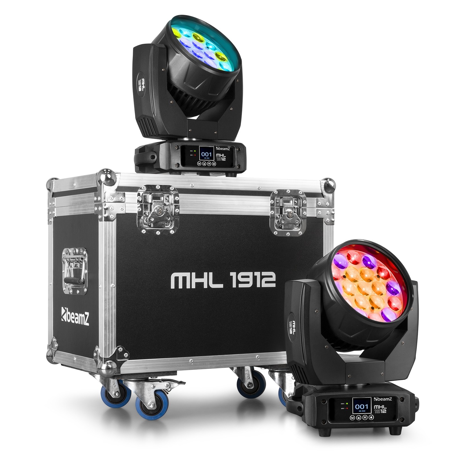 BeamZ MHL1912 Wash-Moving-Head mit Zoom Tourset BeamZ MHL1912 Wash ...