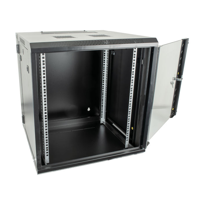 Showgear RCA-WMF-12 - 12HE 19 Zoll Rack-Gehäuse mit Glastür Showgear ...