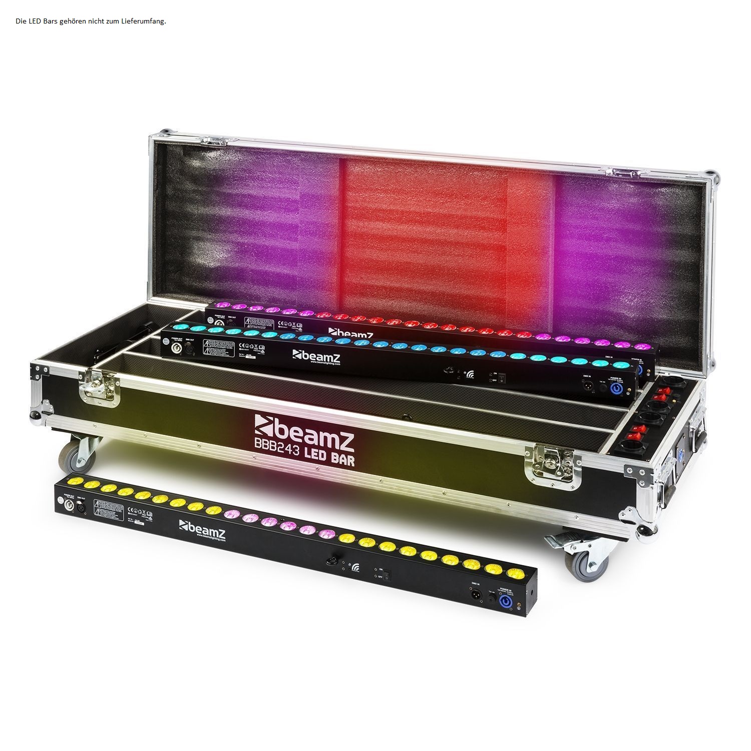 BeamZ FCC14 Case für 4 x BBB243 mit Ladefunktion BeamZ FCC14 Case für 4 ...