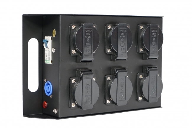 FOS FPB-020 - Powercon / 6 x Schuko Stromverteiler FOS FPB-020 ...