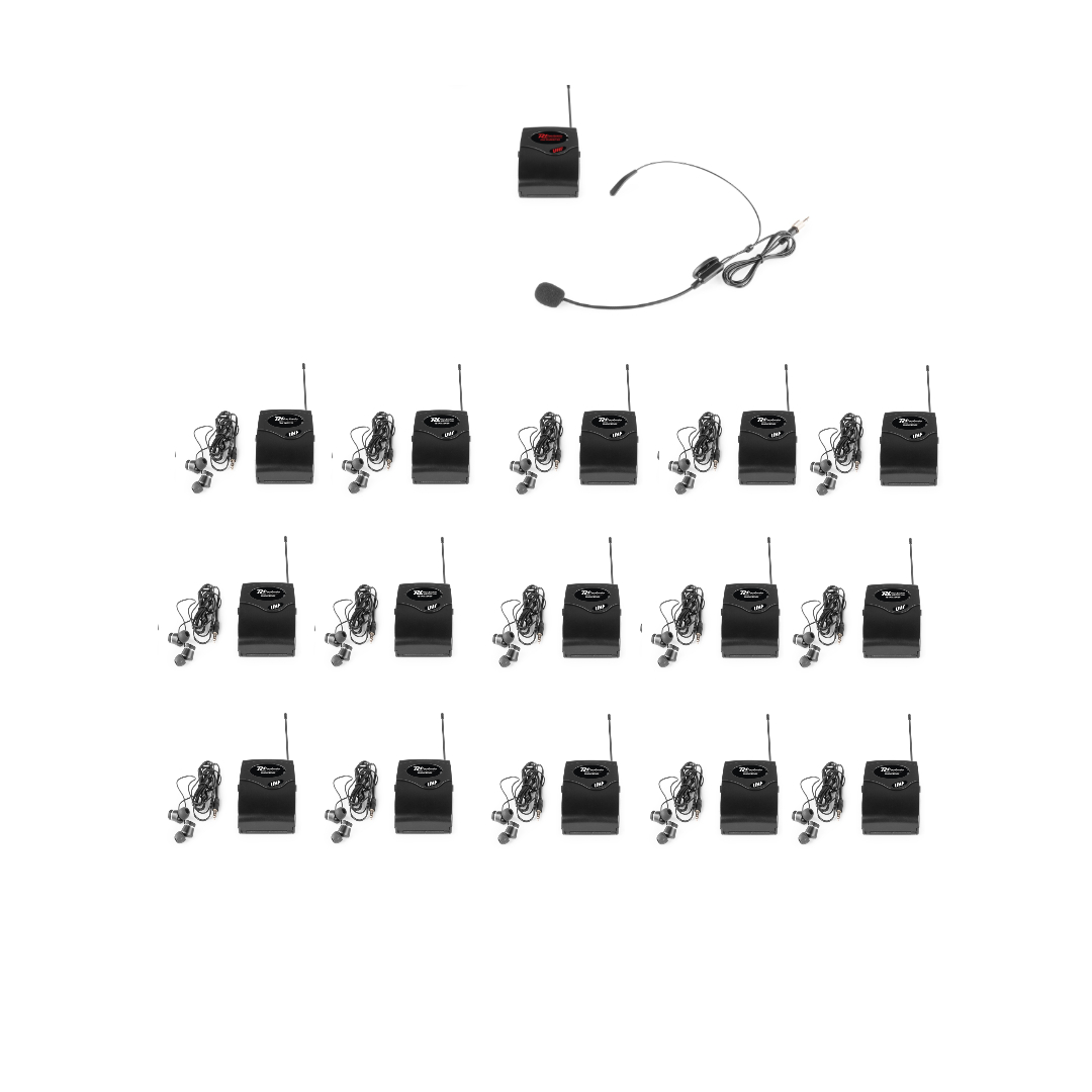 Power Dynamics TG40 Tour Guide Set 15 - Kabellose Personenführung für ...